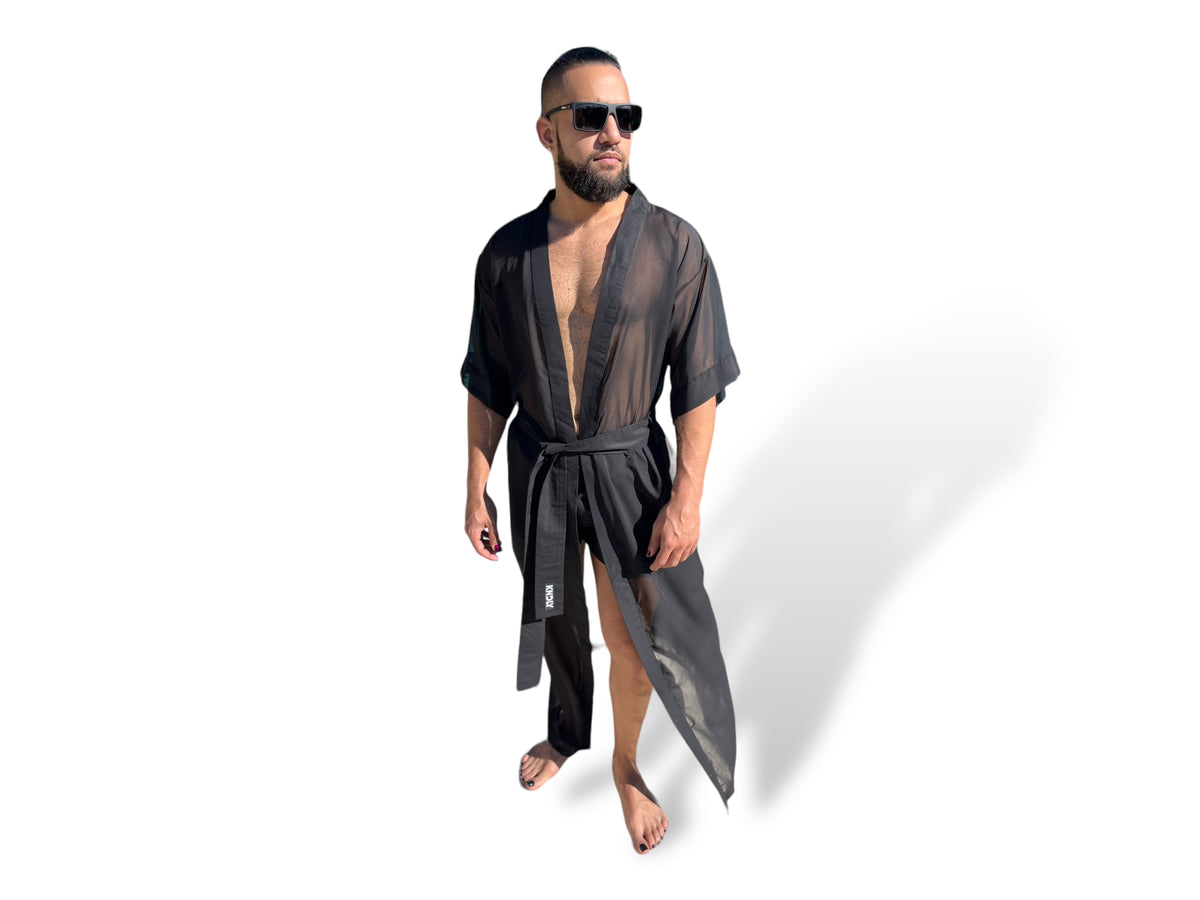Long Unisex Kimono Robe Coverup Sheer Chiffon – shane kindley.com